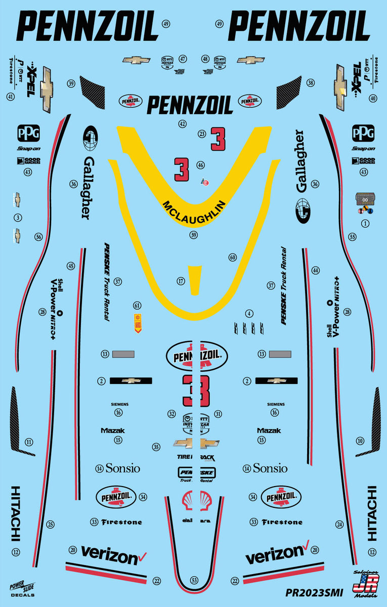 Decals Only - Scott McLaughlin IndyCar Decals – Salvinos JR Models