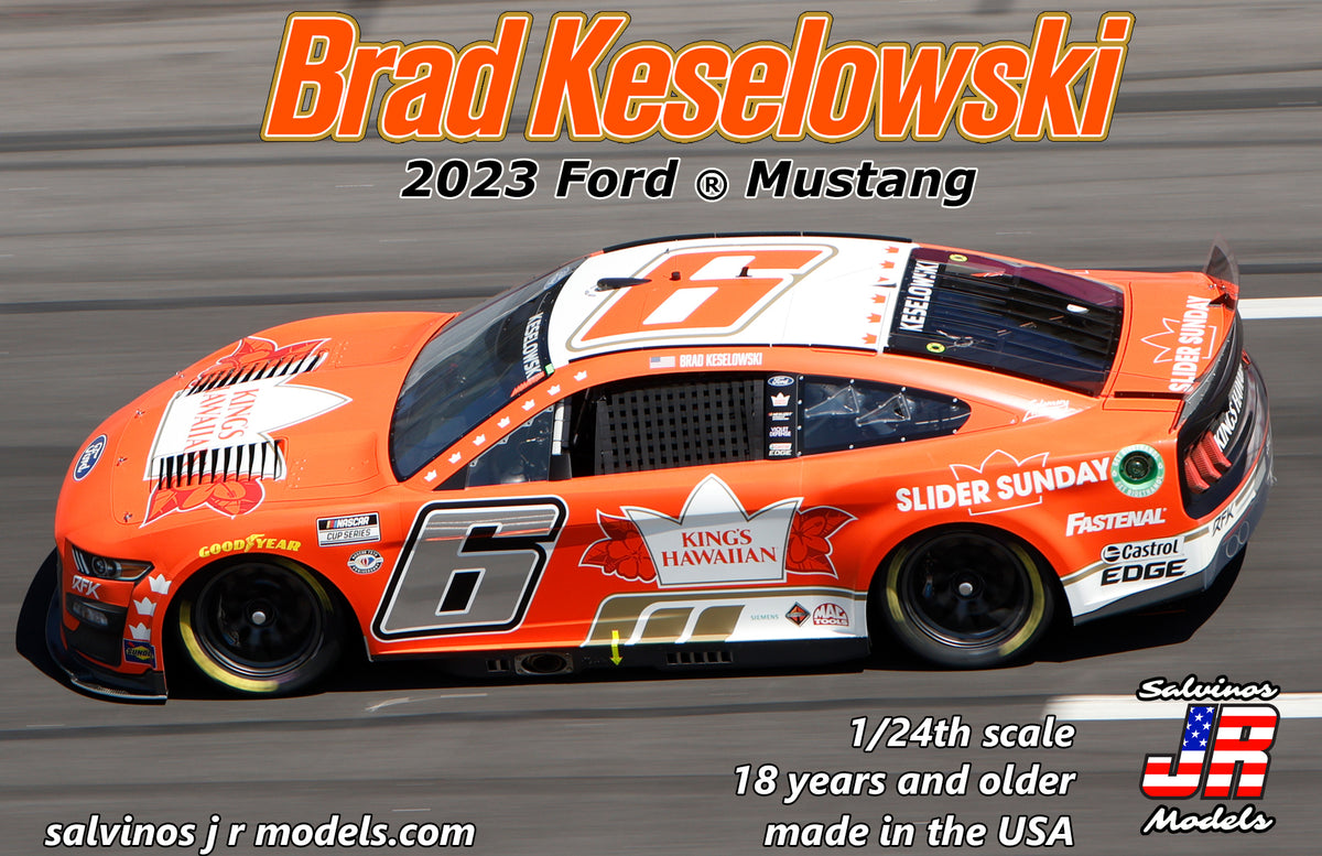 Brad Keselowski #6 2023 Kings Hawaiian Ford Mustang – Salvinos JR Models