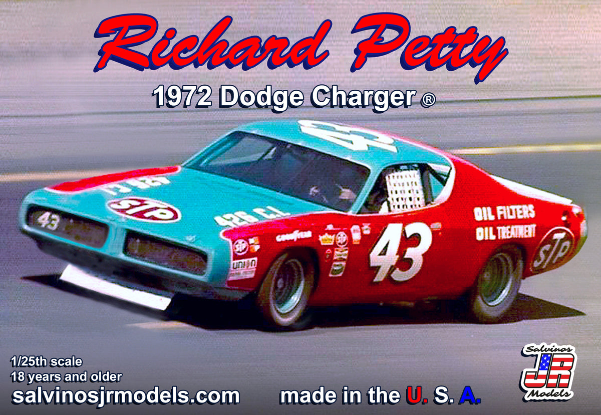 RPDC1972T- Richard Petty 1972 Dodge Charger Talladega – Salvinos JR Models