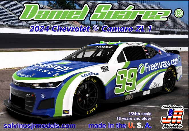 THC2024DSP- Daniel Suarez Race Win 2024 Chevy Camaro Freeway Scheme ...