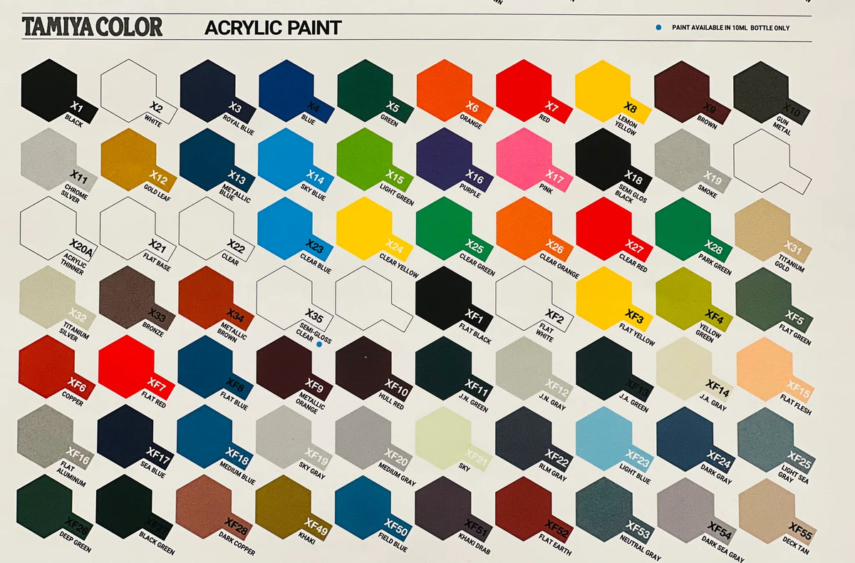 Tamiya Acrylic Mini Bottle Paint – Salvinos JR Models