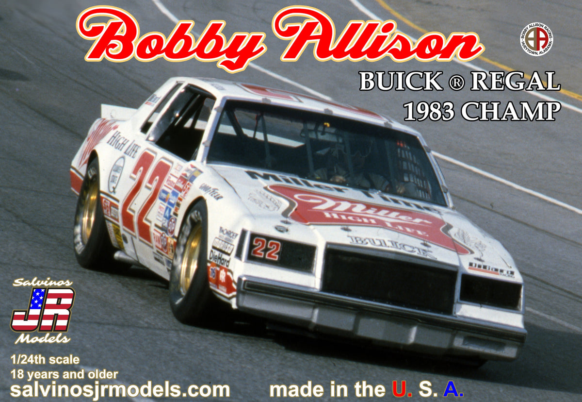 BAB1983C- Bobby Allison 1983 Buick Regal Champ – Salvinos JR Models